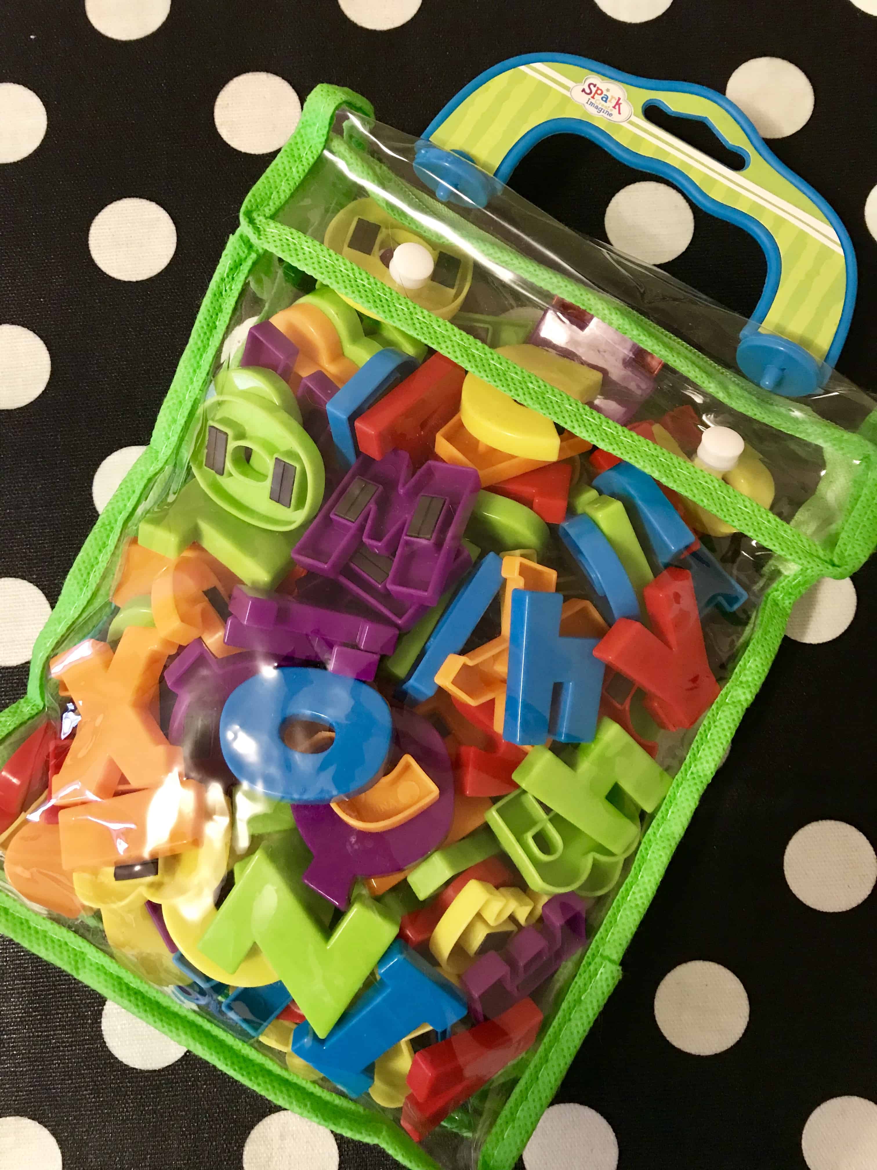 Train Table Makeover with Alphabet Magnets