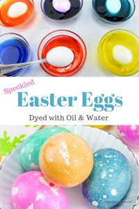 Oil and Water Dyed Easter Eggs