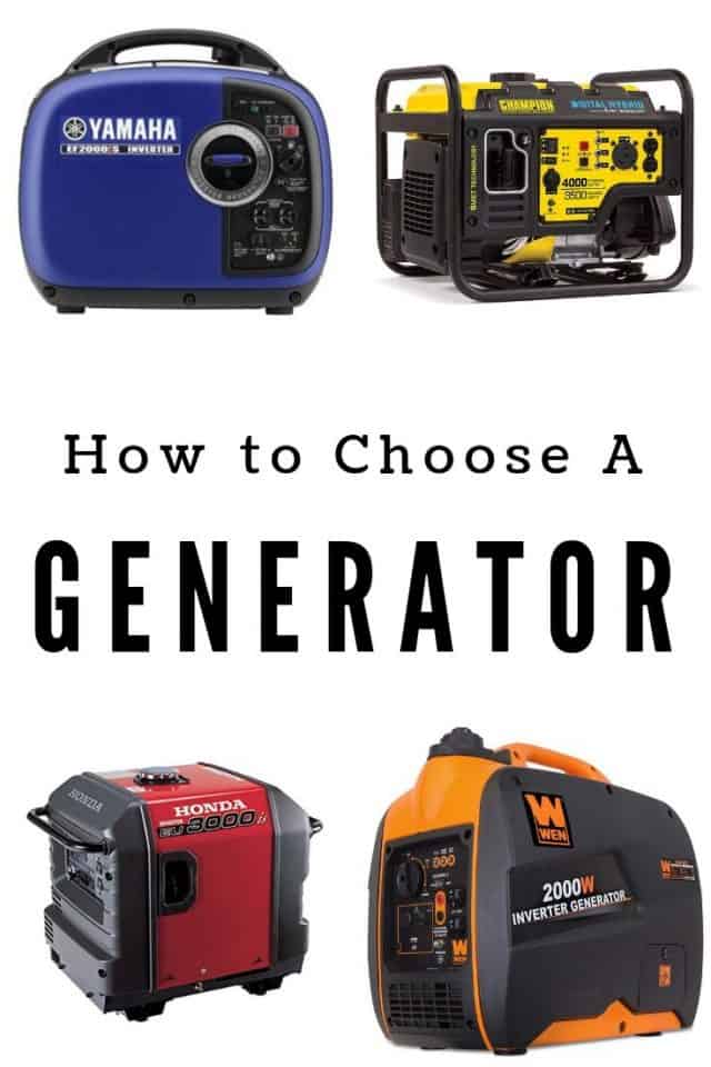 How to Choose a Generator