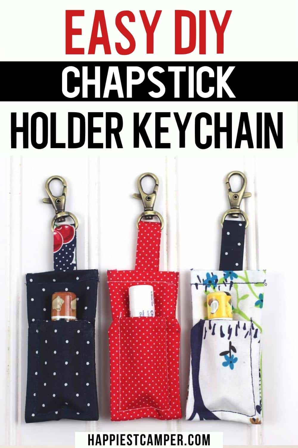 Easy DIY Chapstick Holder Keychain