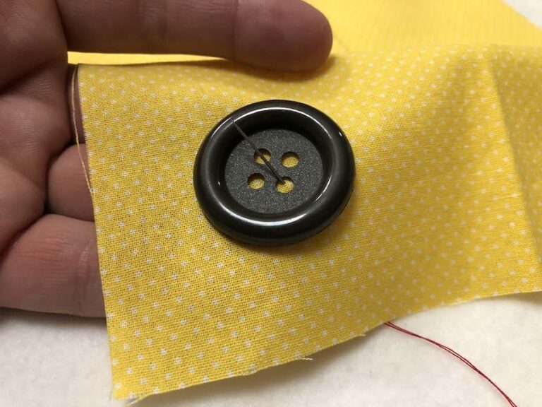 How to Sew a Four-hole Button by Hand