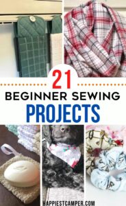 21 Beginner Sewing Projects to make Today!