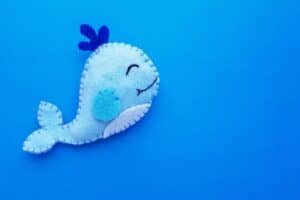 How To Make A Felt Whale with Free Pattern