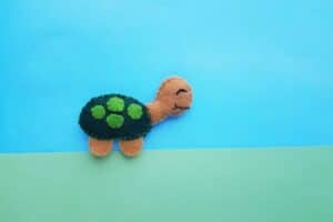 Easy Felt Turtle Baby Toy With Free Pattern