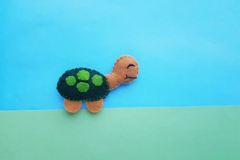 Easy Felt Turtle Baby Toy With Free Pattern