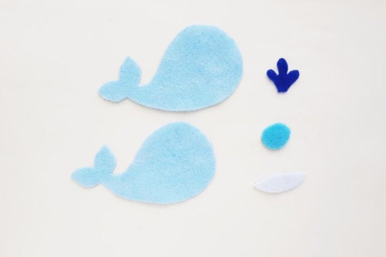 How To Make A Felt Whale with Free Pattern