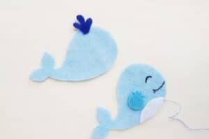 How To Make A Felt Whale with Free Pattern