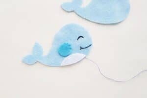 How To Make A Felt Whale with Free Pattern