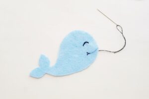 How To Make A Felt Whale with Free Pattern