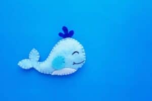 How To Make A Felt Whale with Free Pattern