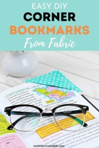 Easy DIY Corner Bookmarks From Fabric