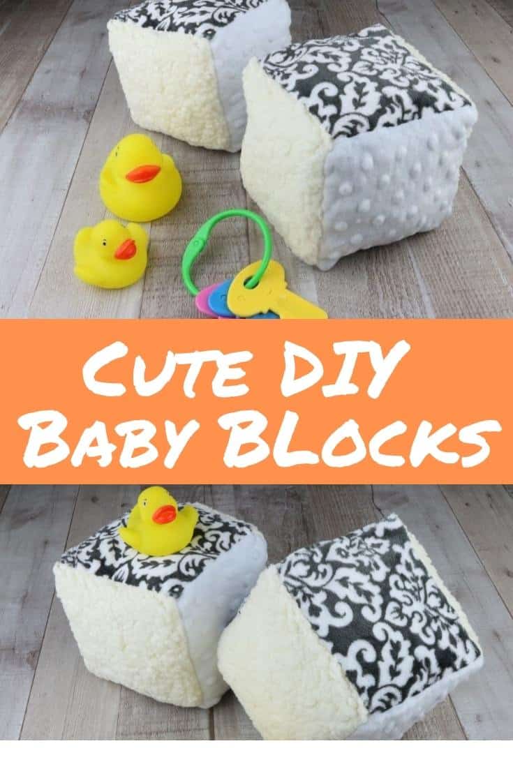 Easy Sew Baby Blocks From Fabric