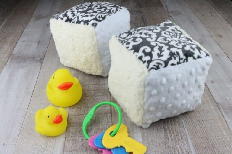 Easy Sew Baby Blocks From Fabric