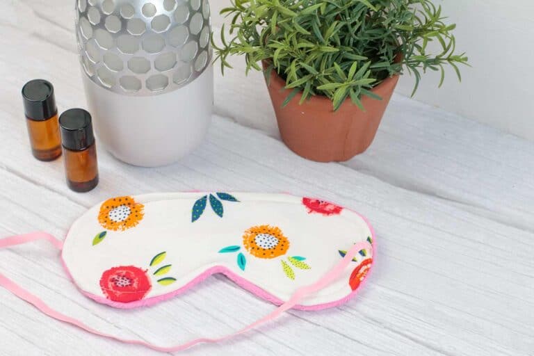 DIY Sleep Mask With Free Printable Pattern