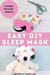 DIY Sleep Mask With Free Printable Pattern
