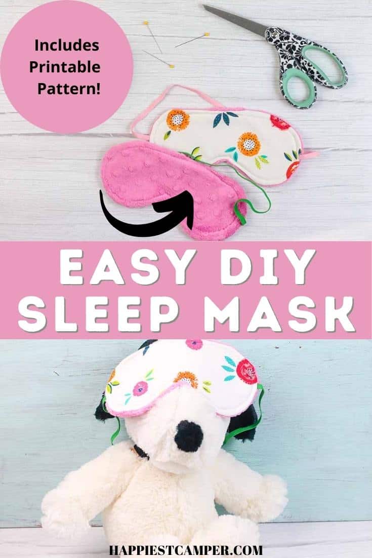 DIY Sleep Mask With Free Printable Pattern