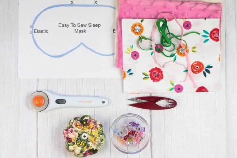 DIY Sleep Mask With Free Printable Pattern