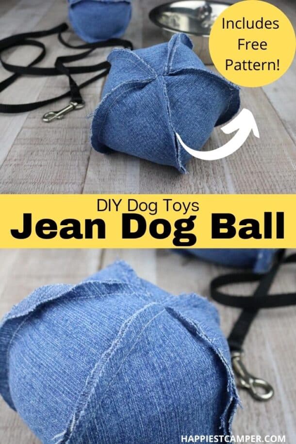 DIY Dog Toys - Jean Dog Ball with Free Pattern