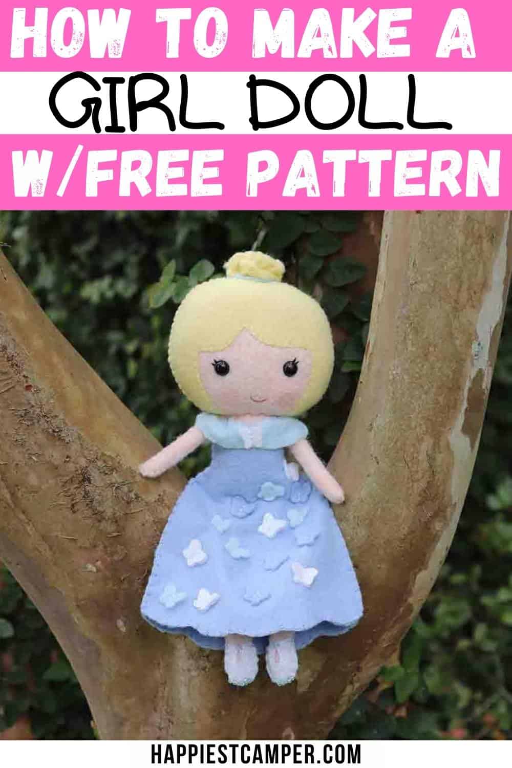 How To Make A Girl Doll - Free Doll Pattern