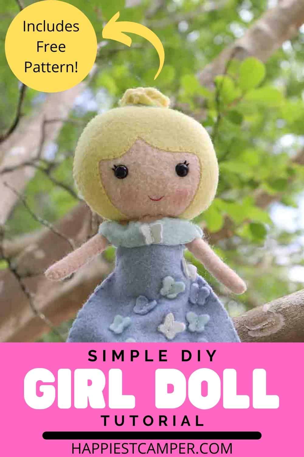 How To Make A Girl Doll - Free Doll Pattern