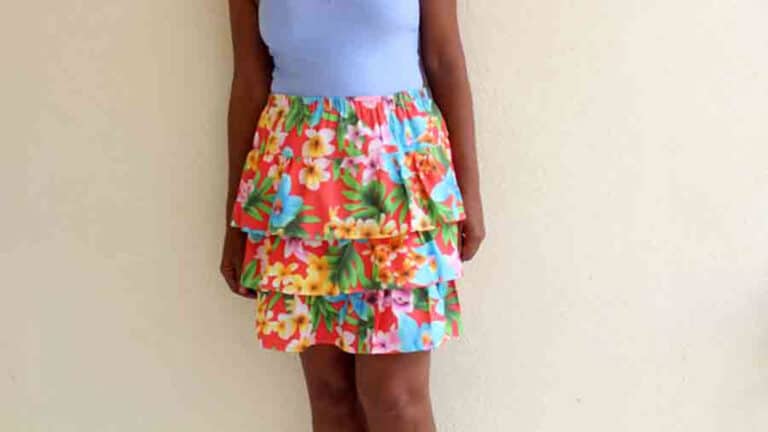 How To Make A Ruffle Skirt - Free Printable Pattern