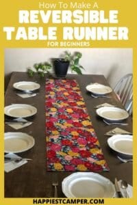 How To Make A Reversible Table Runner for Beginners