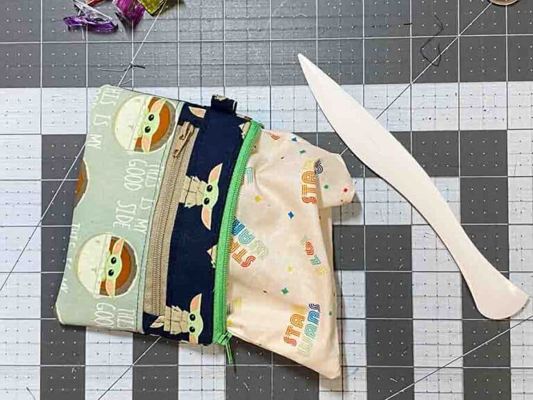 How To Sew A Double Zipper Coin Purse