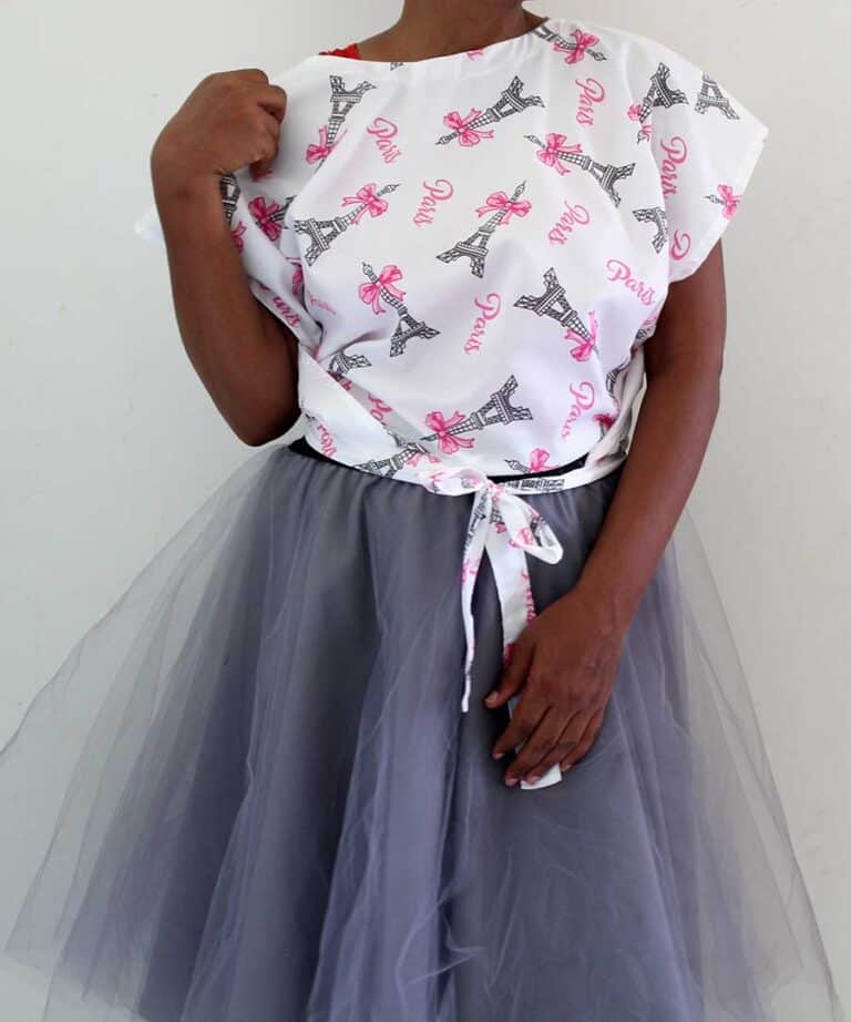 How To Make A Wrap Top With Printable Pattern