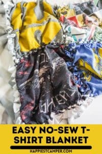 DIY T-Shirt Blanket No-Sew Project