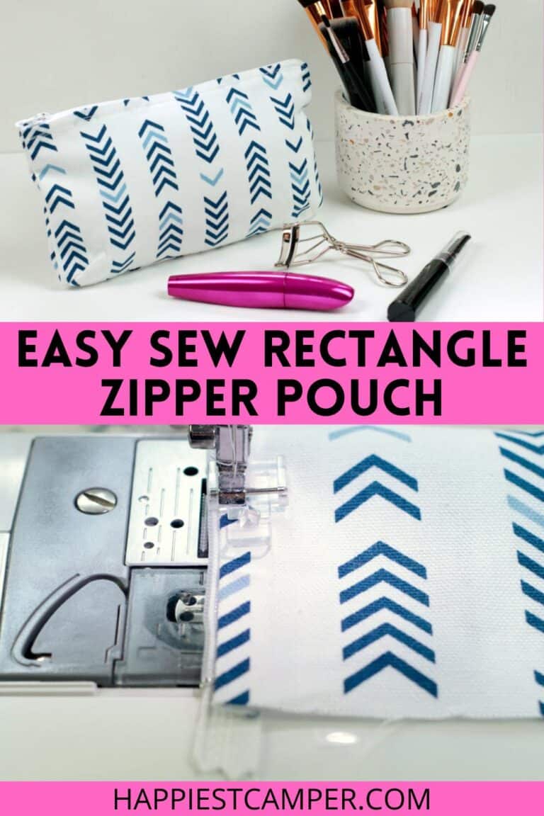How To Sew A Rectangle Zipper Pouch