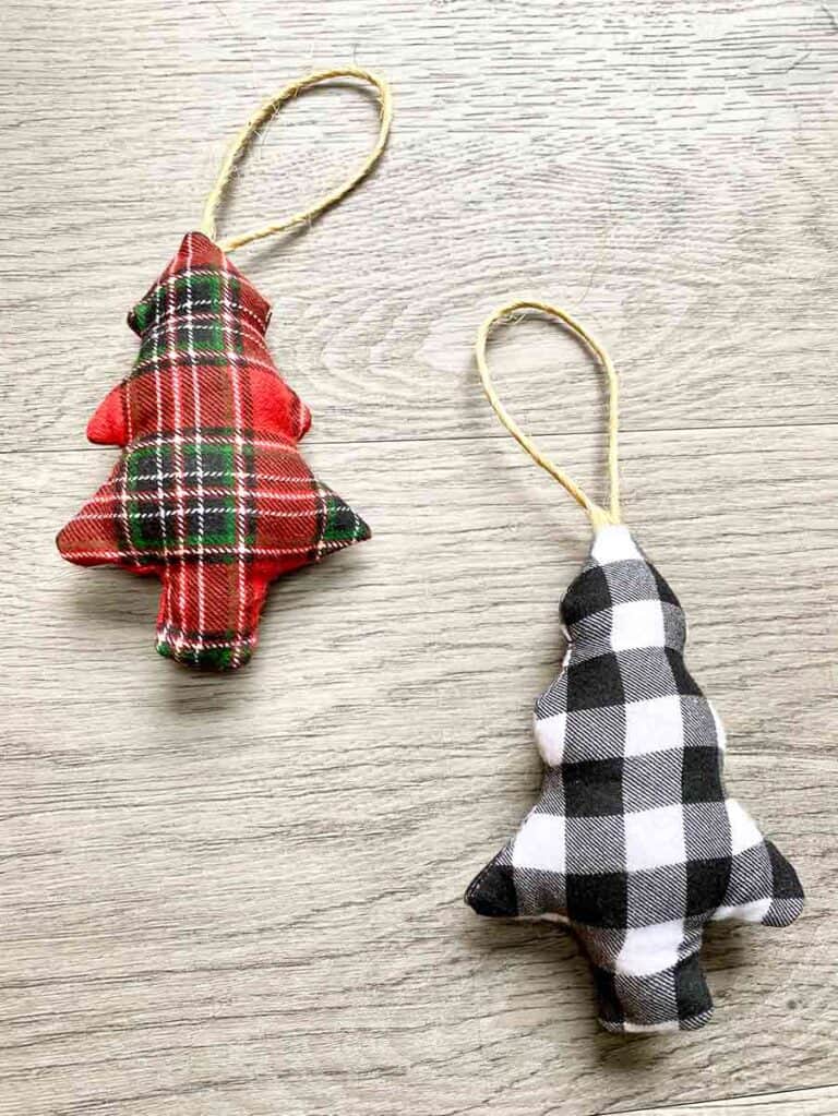 How To Make A Fabric Christmas Tree Ornament With Free Printable Pattern