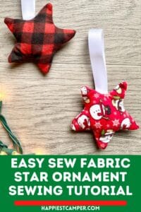 How To Make A Fabric Star Ornament With Free Printable Pattern