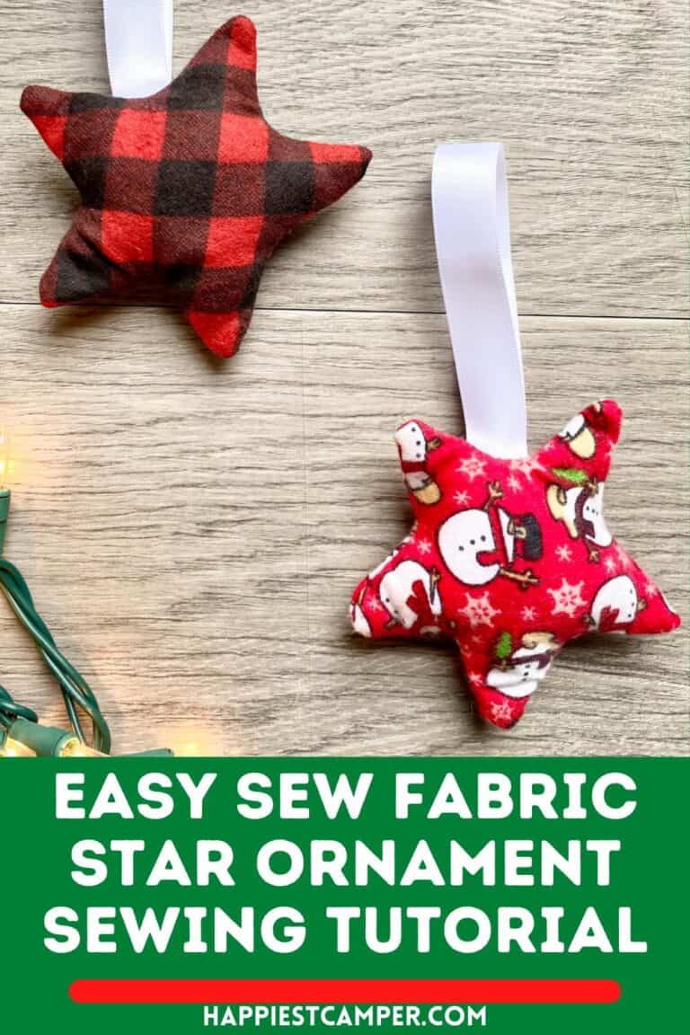 How To Make A Fabric Star Ornament With Free Printable Pattern