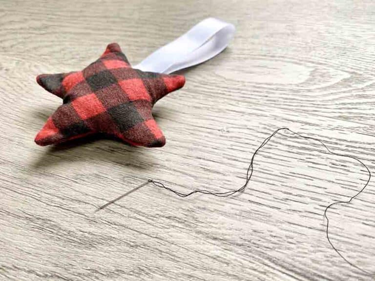 How To Make A Fabric Star Ornament With Free Printable Pattern