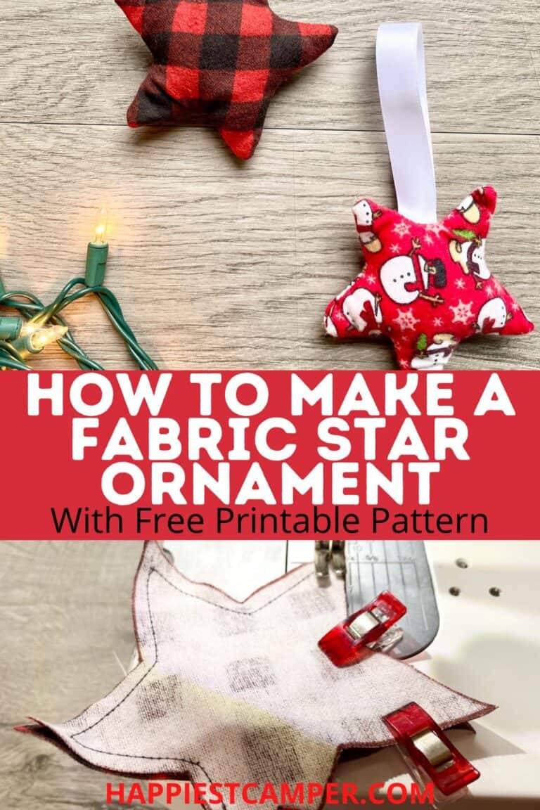 How To Make A Fabric Star Ornament With Free Printable Pattern