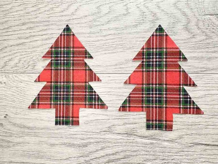 How To Make A Fabric Christmas Tree Ornament With Free Printable Pattern