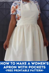 How To Make A Women's Apron With Pockets - Free Printable Pattern