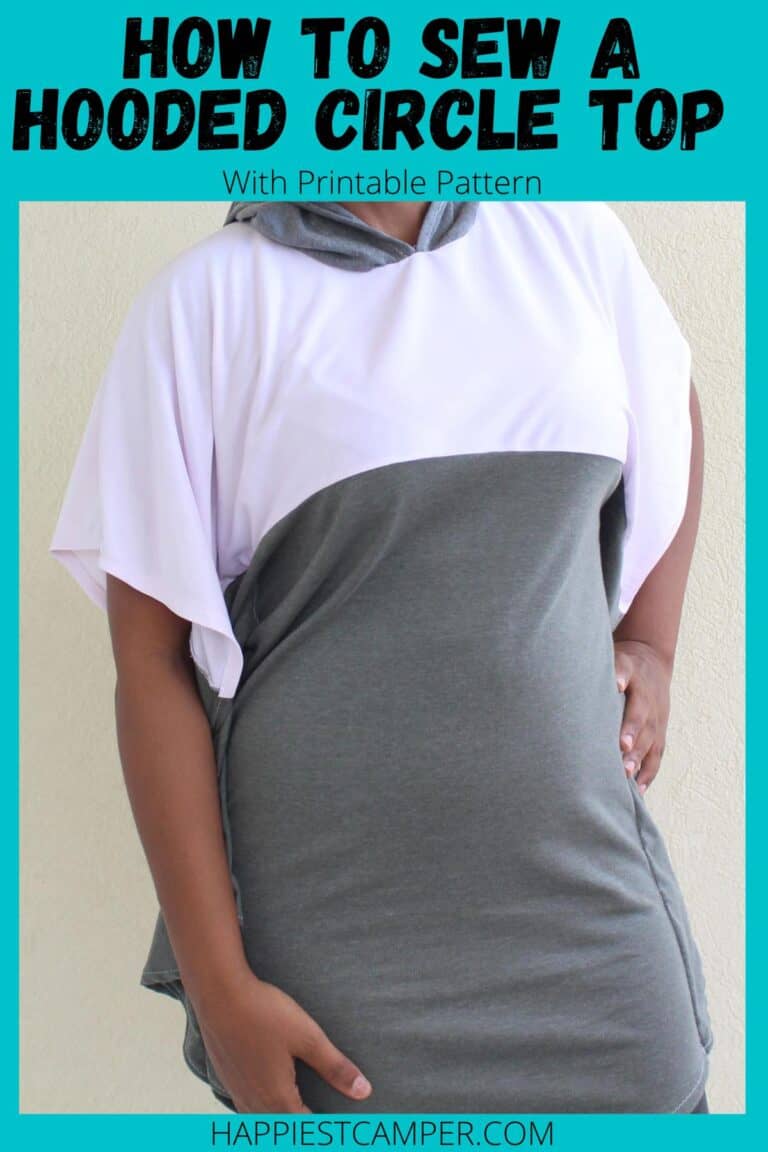 How To Sew A Hooded Circle Top With Printable Pattern
