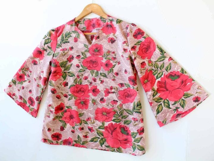 How To Make A Flared Sleeve Top With Free Printable Pattern
