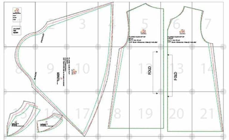 How To Make A Flared Sleeve Top With Free Printable Pattern