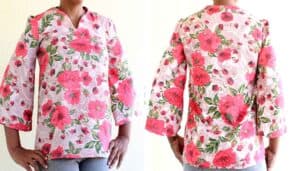 How To Make A Flared Sleeve Top With Free Printable Pattern