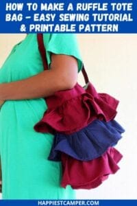How To Make A Ruffle Tote Bag - Easy Sewing Tutorial & Printable Pattern