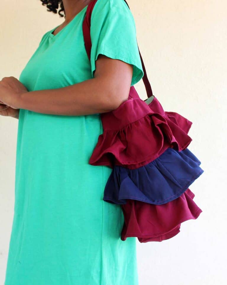 How To Make A Ruffle Tote Bag - Easy Sewing Tutorial & Printable Pattern