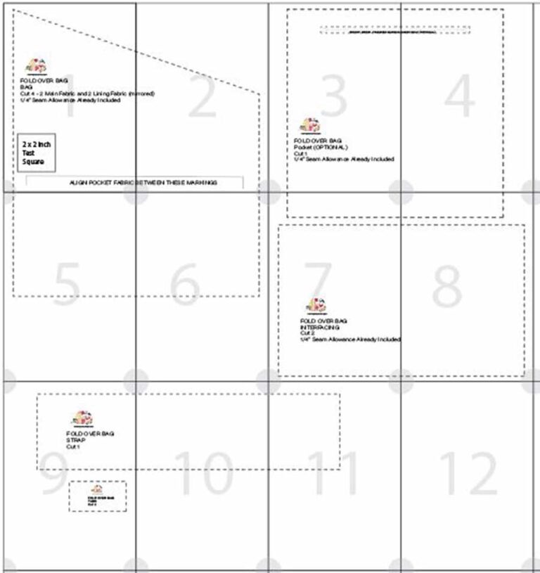 How To Sew A Flap Bag With Free Printable Pattern