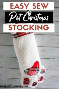 How to Sew a Paw Christmas Stocking with Pet Stocking Pattern
