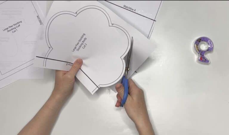 How to Sew a Paw Christmas Stocking with Pet Stocking Pattern