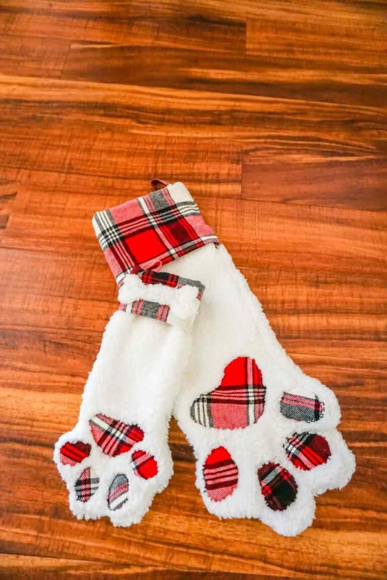 How to Sew a Paw Christmas Stocking with Pet Stocking Pattern