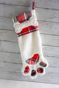 How to Sew a Paw Christmas Stocking with Pet Stocking Pattern