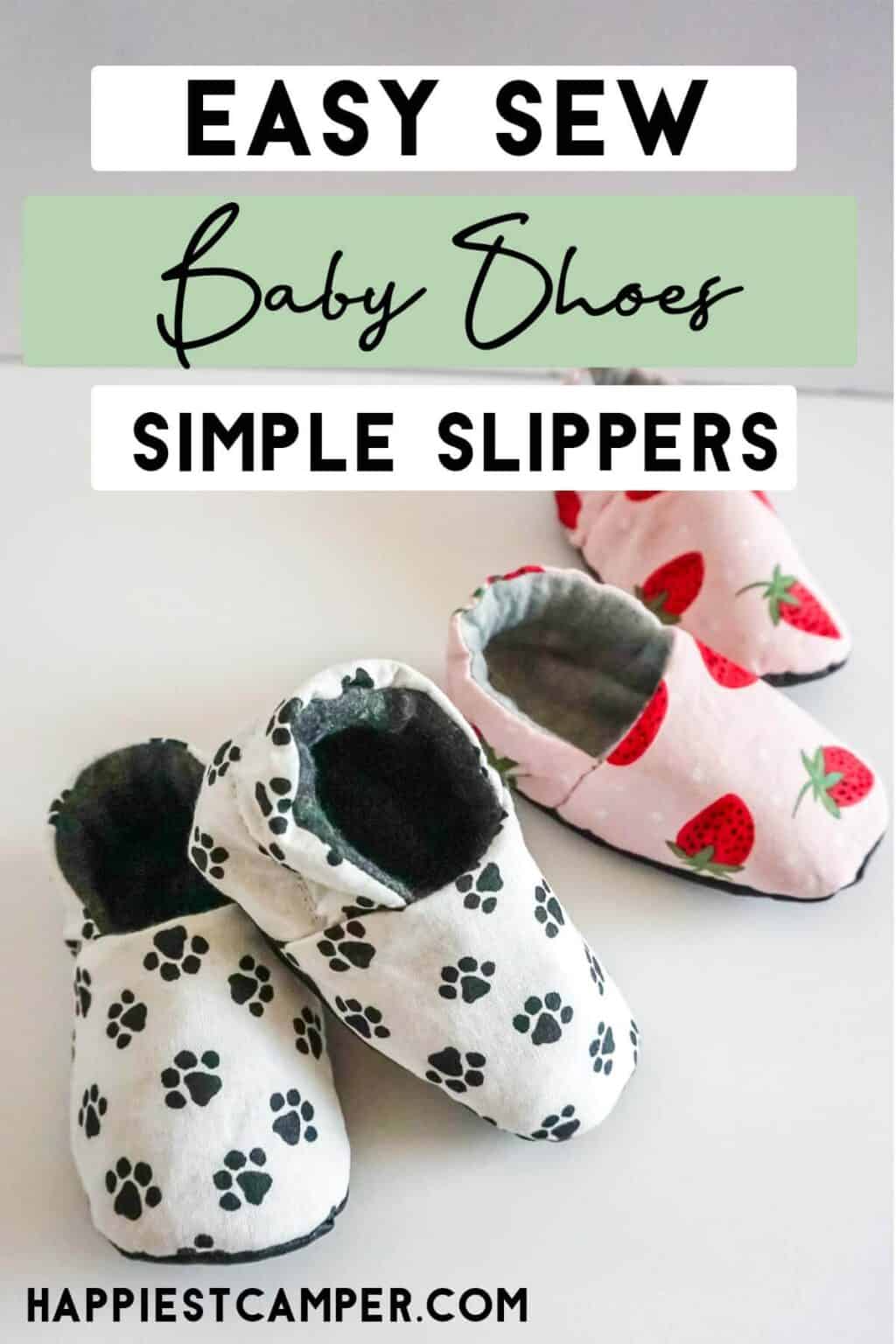 How To Make Baby Shoes With Printable Pattern How To Make Baby Shoes With Printable Pattern