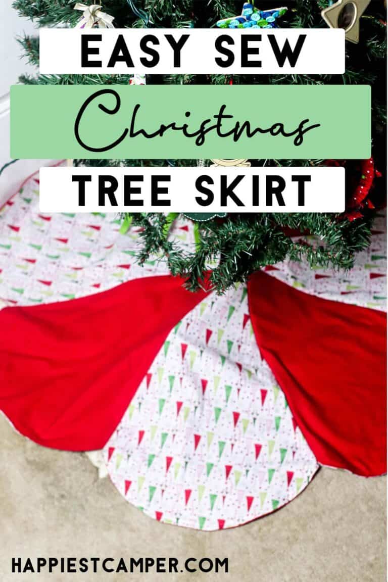 How to Make a Christmas Tree Skirt with Pattern